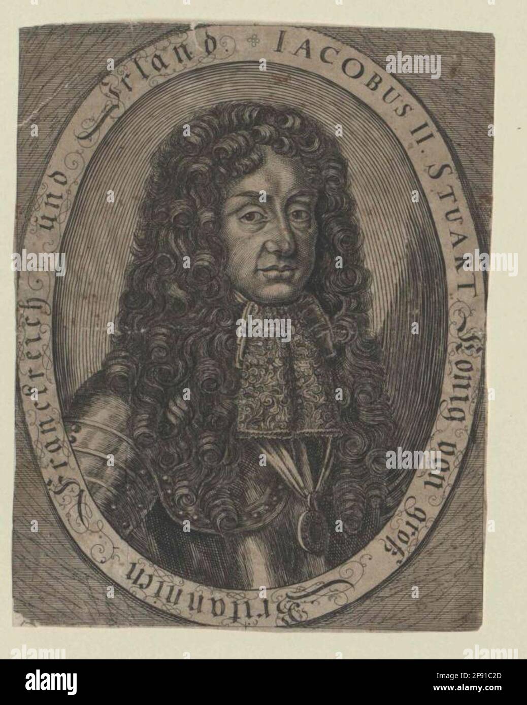 Jacob II. King of England 1671/1720 Stock Photo - Alamy