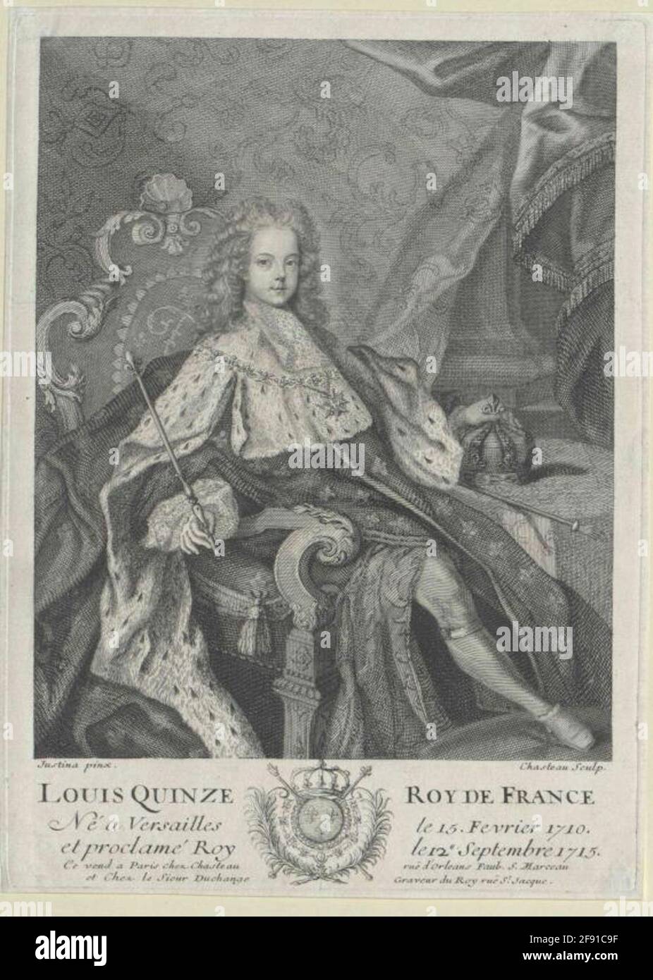 Ludwig XV., King of France Stock Photo - Alamy