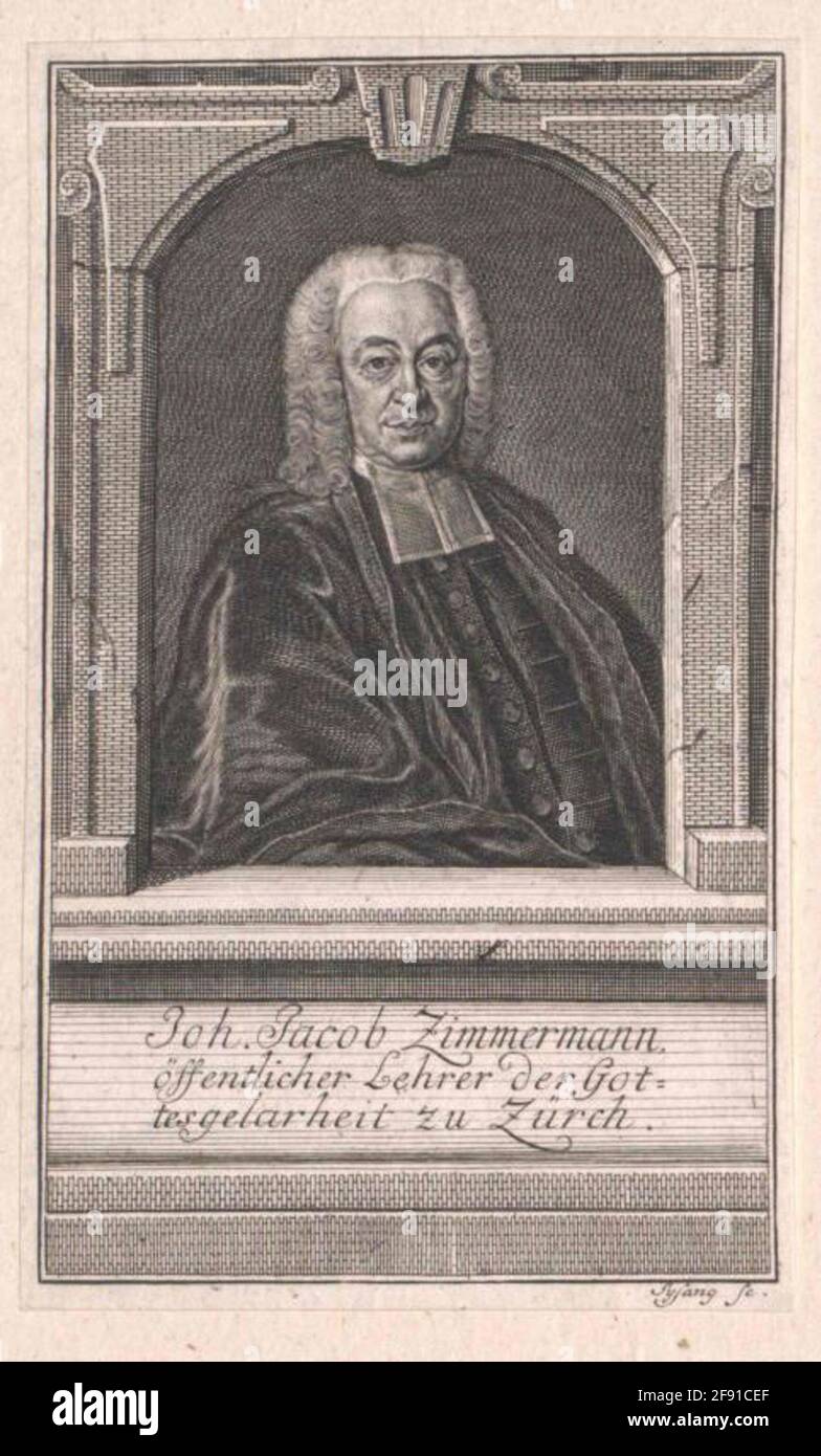 Zimmermann, Johann Jakob Stock Photo - Alamy