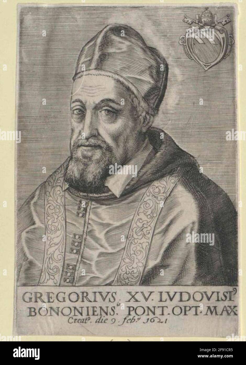Gregor XV., papa Stock Photo - Alamy