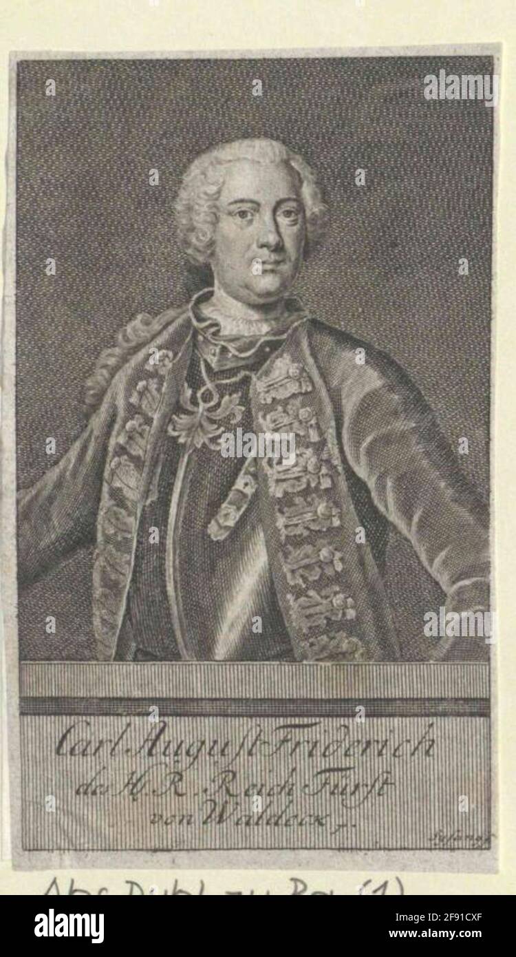 Waldeck, Karl August Prince Stock Photo - Alamy