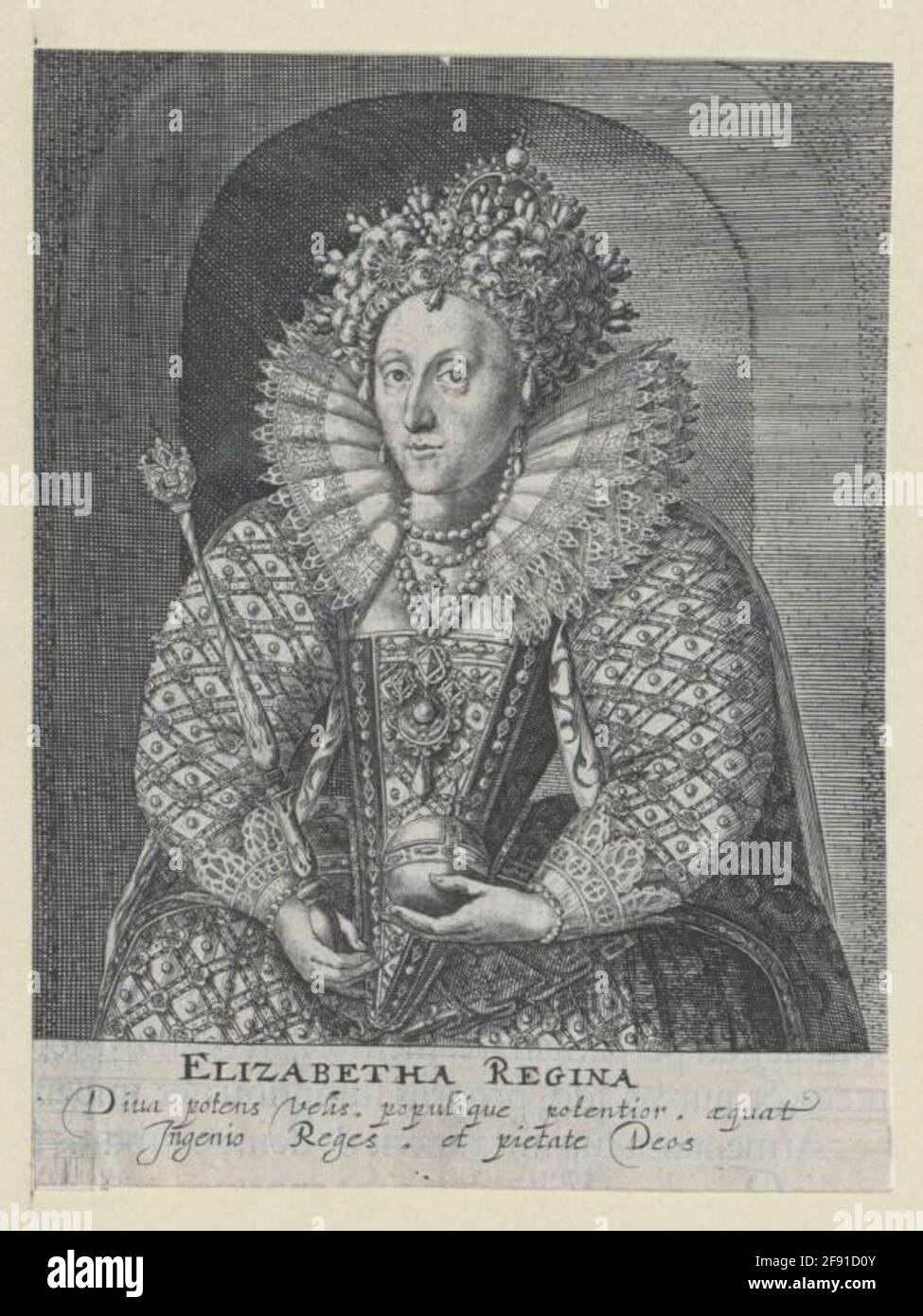 Elisabeth I., Queen of England 1581/1610 Stock Photo - Alamy