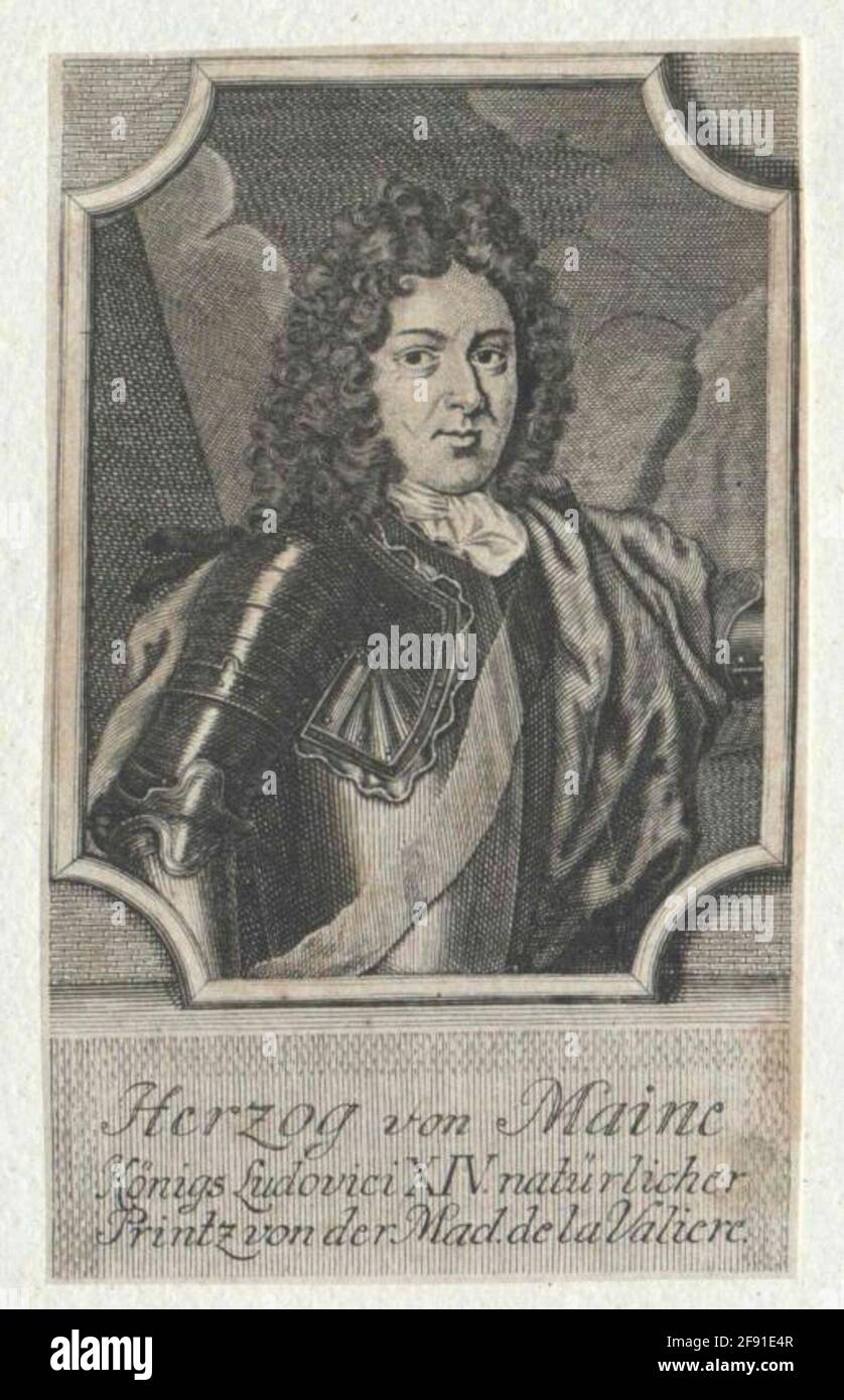 Bourbon, Duke of Maine, Louis I. Augustus of 1690/1750 Stock Photo - Alamy