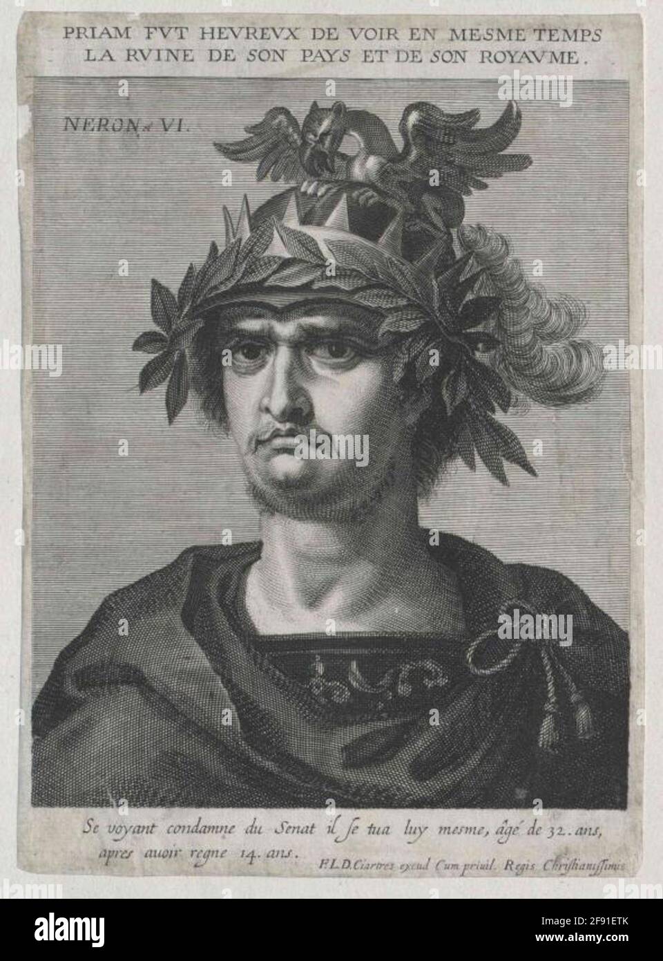 Nero, Roman emperor Stock Photo - Alamy