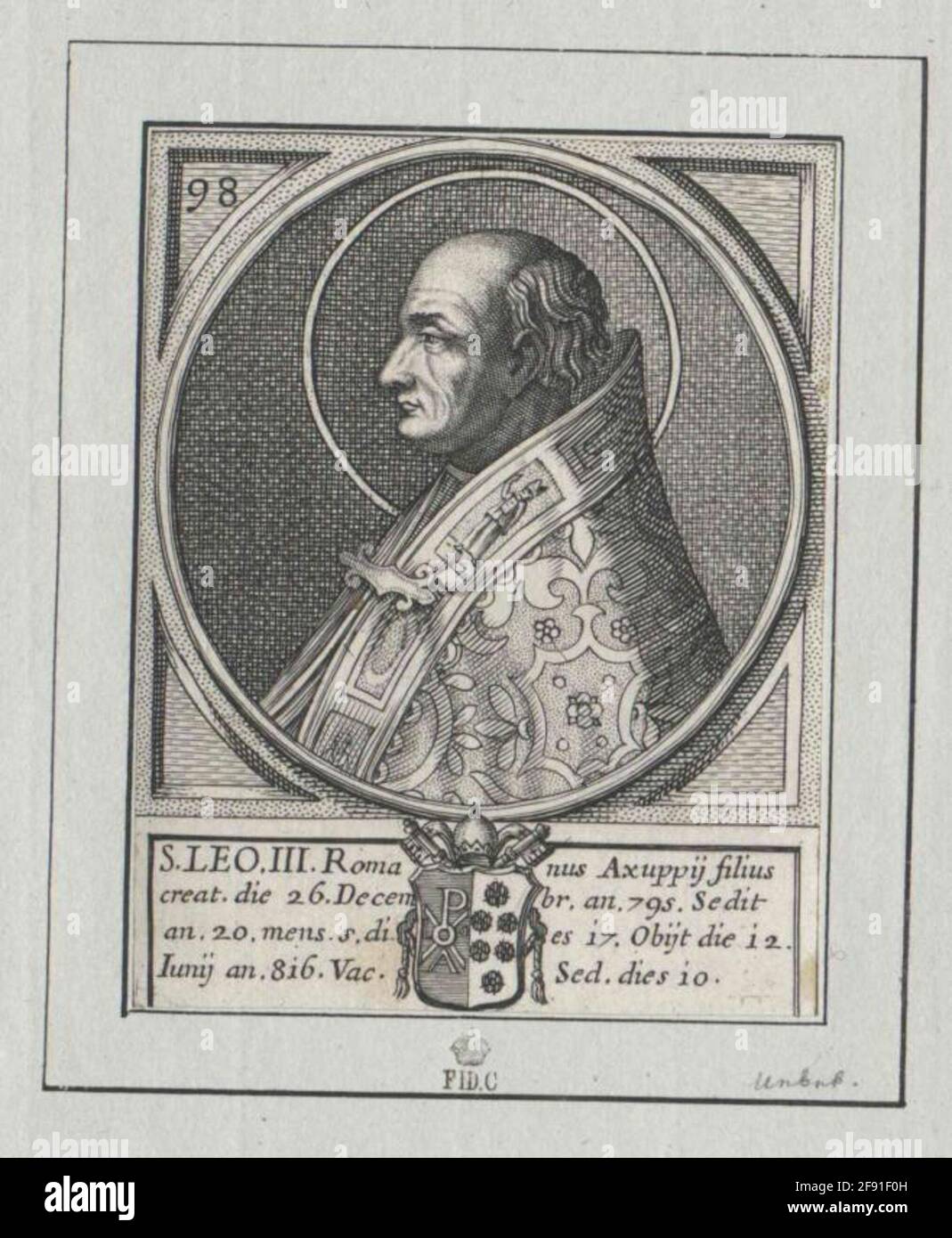Leo III, Pope Stock Photo - Alamy