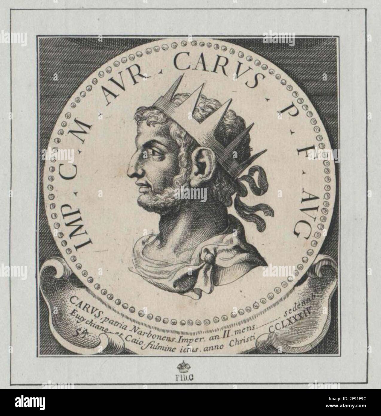 Carus, Roman emperor Stock Photo - Alamy