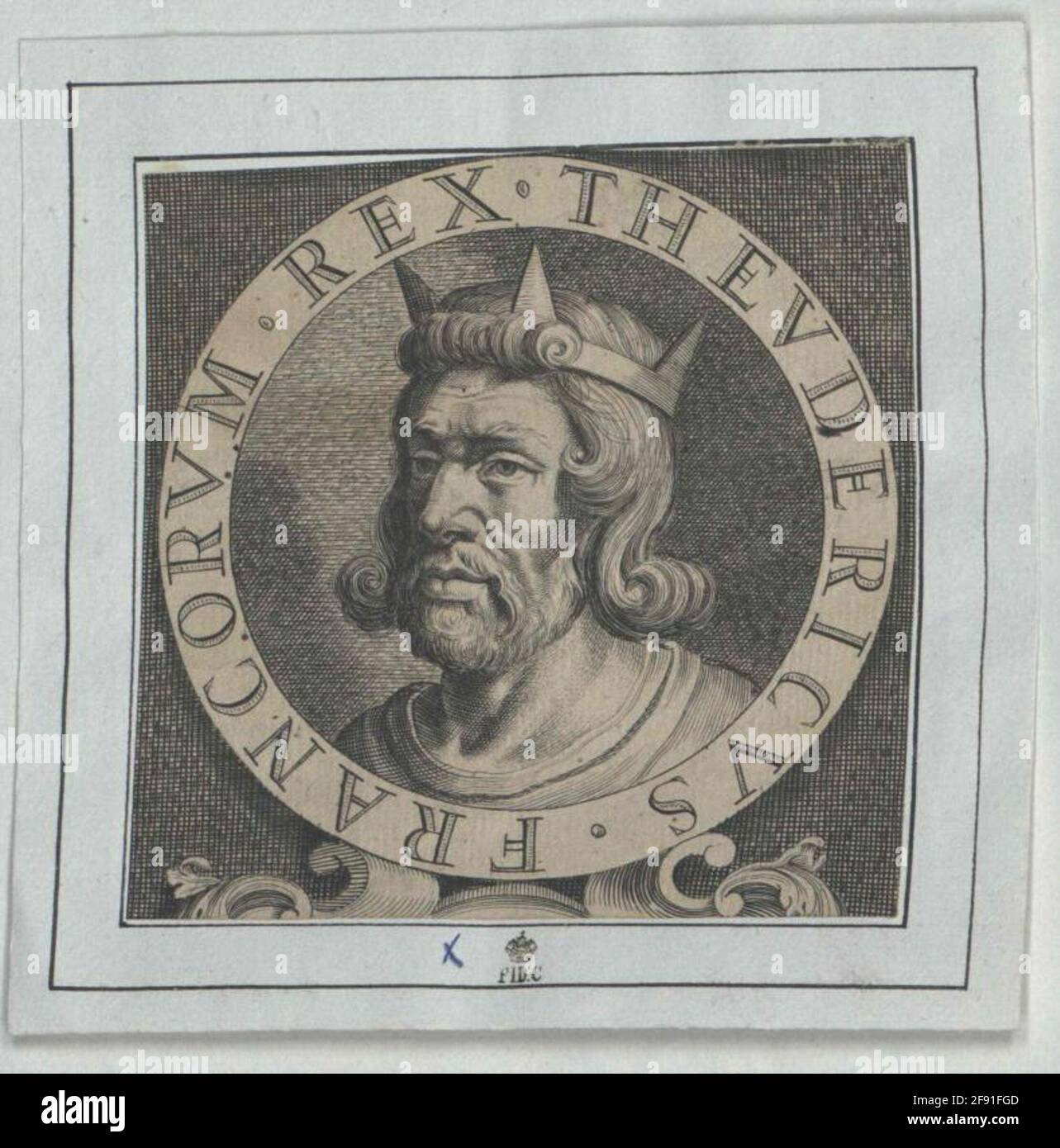 Theoderich I, King of Franconia Stock Photo - Alamy