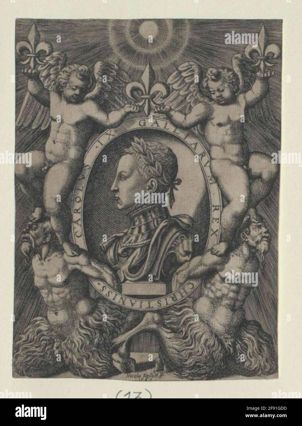 Karl Ix., King of France Stecher: Nelli, Niccolò Stock Photo - Alamy