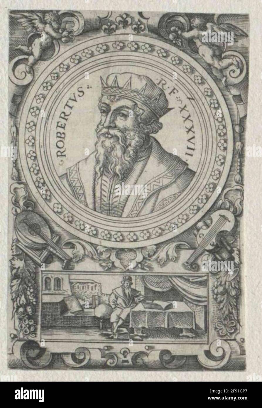 Robert II of the pious, king of France Stock Photo - Alamy