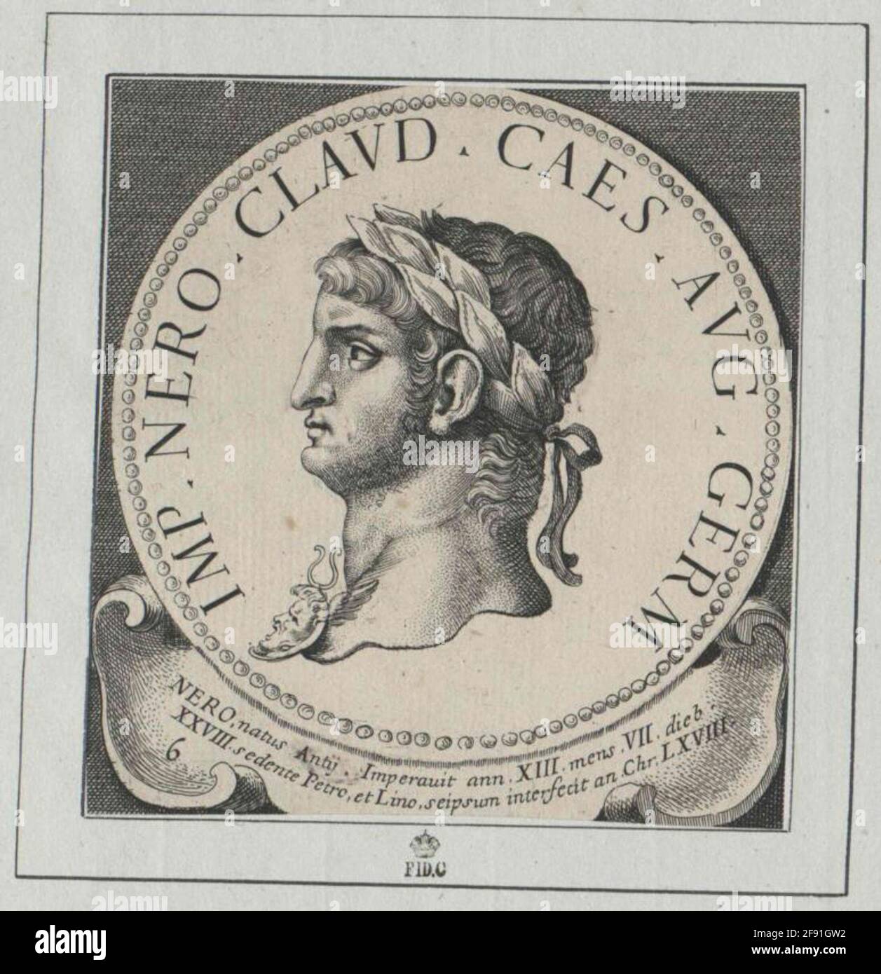 Nero, Roman emperor Stock Photo - Alamy