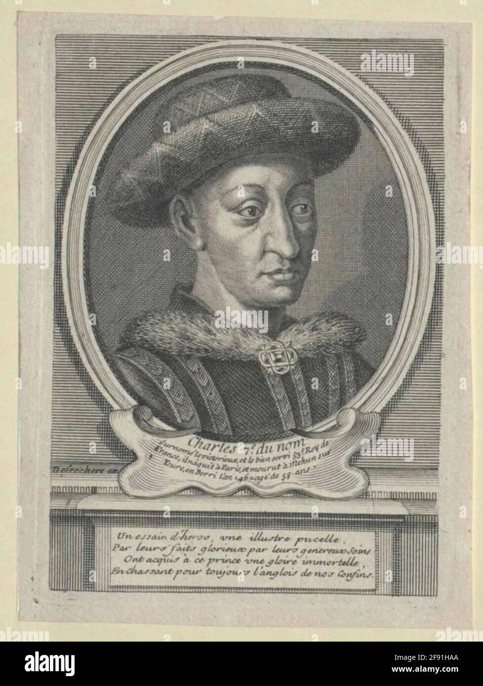 Charles VII., King of France Stock Photo - Alamy