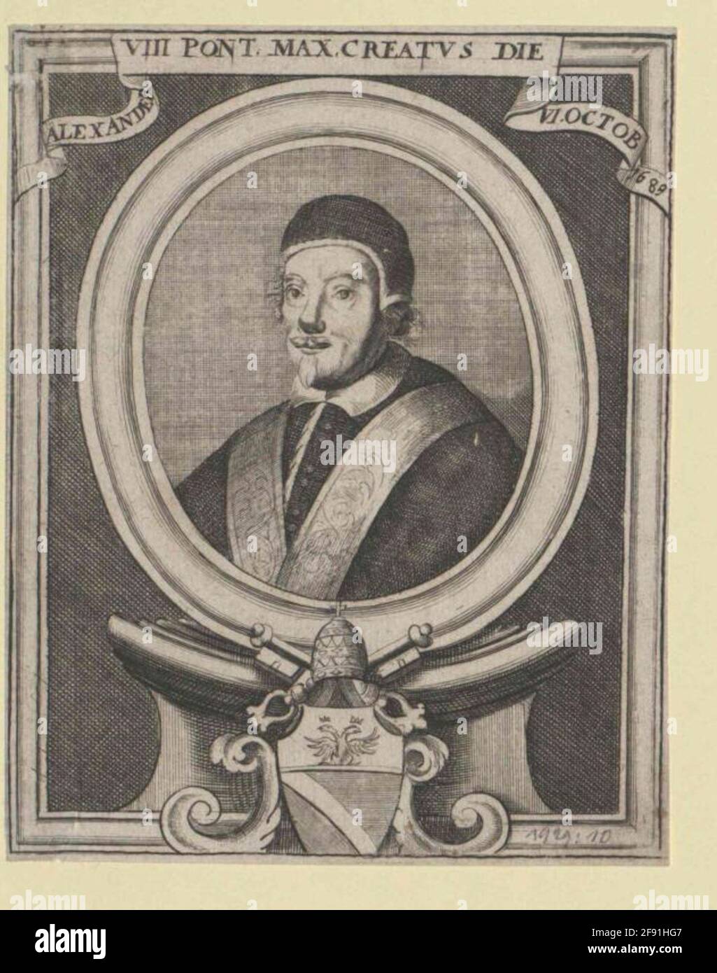 Alexander VIII., papa 1689 / 1700 Stock Photo - Alamy