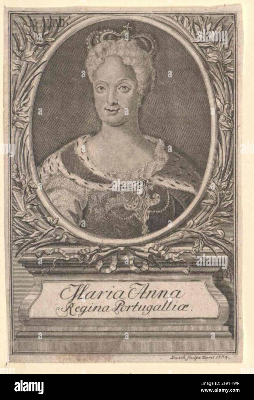 Marie Anna Josefa, Archduke in Austria Stecher: Busch ,? (1700) Factal ...