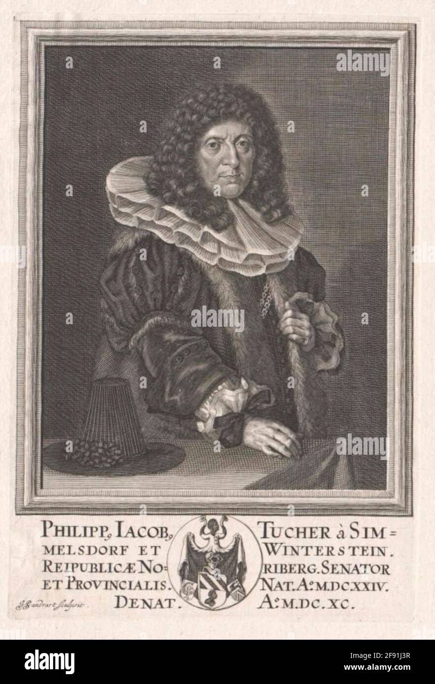 Tower of Simmelsdorf, Philipp Jacob Stock Photo - Alamy