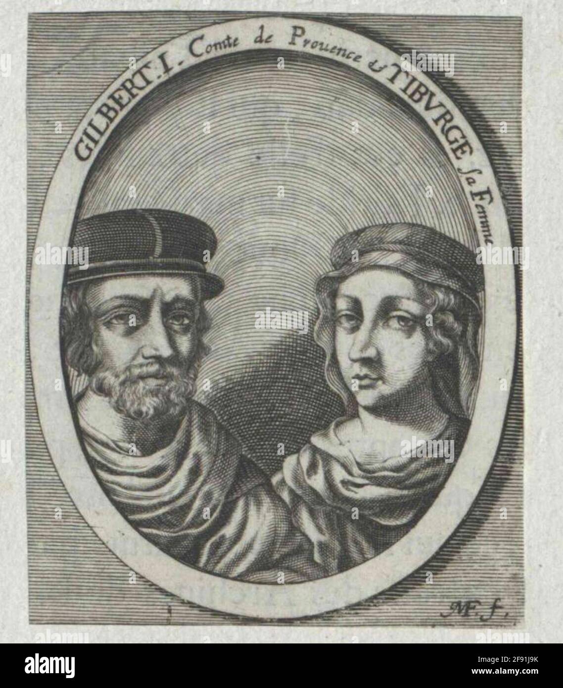 Gilbert von Gevaudan, Count of Arles and Provence Stock Photo - Alamy