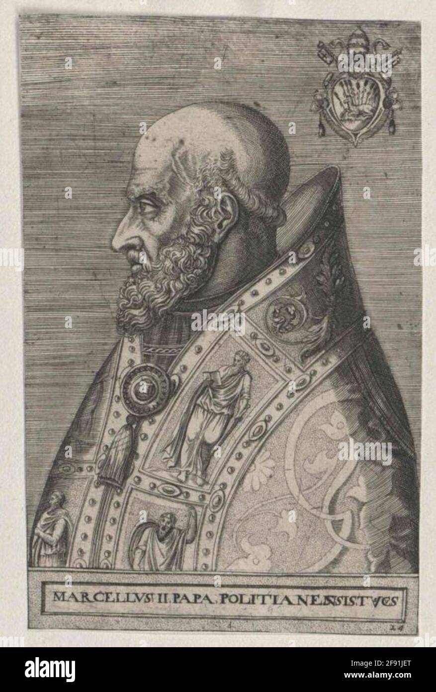 2, Marcellus., A pope Stock Photo - Alamy
