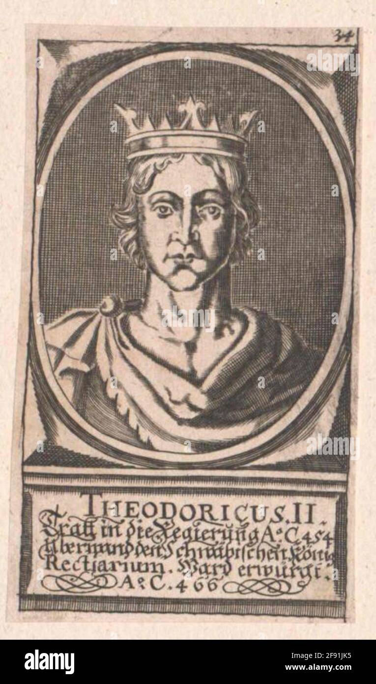 Theoderich II., King of the Westgoten Stock Photo - Alamy