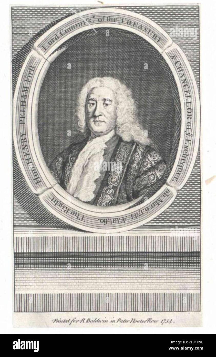 Henry pelham, prime minister hi-res stock photography and images - Alamy