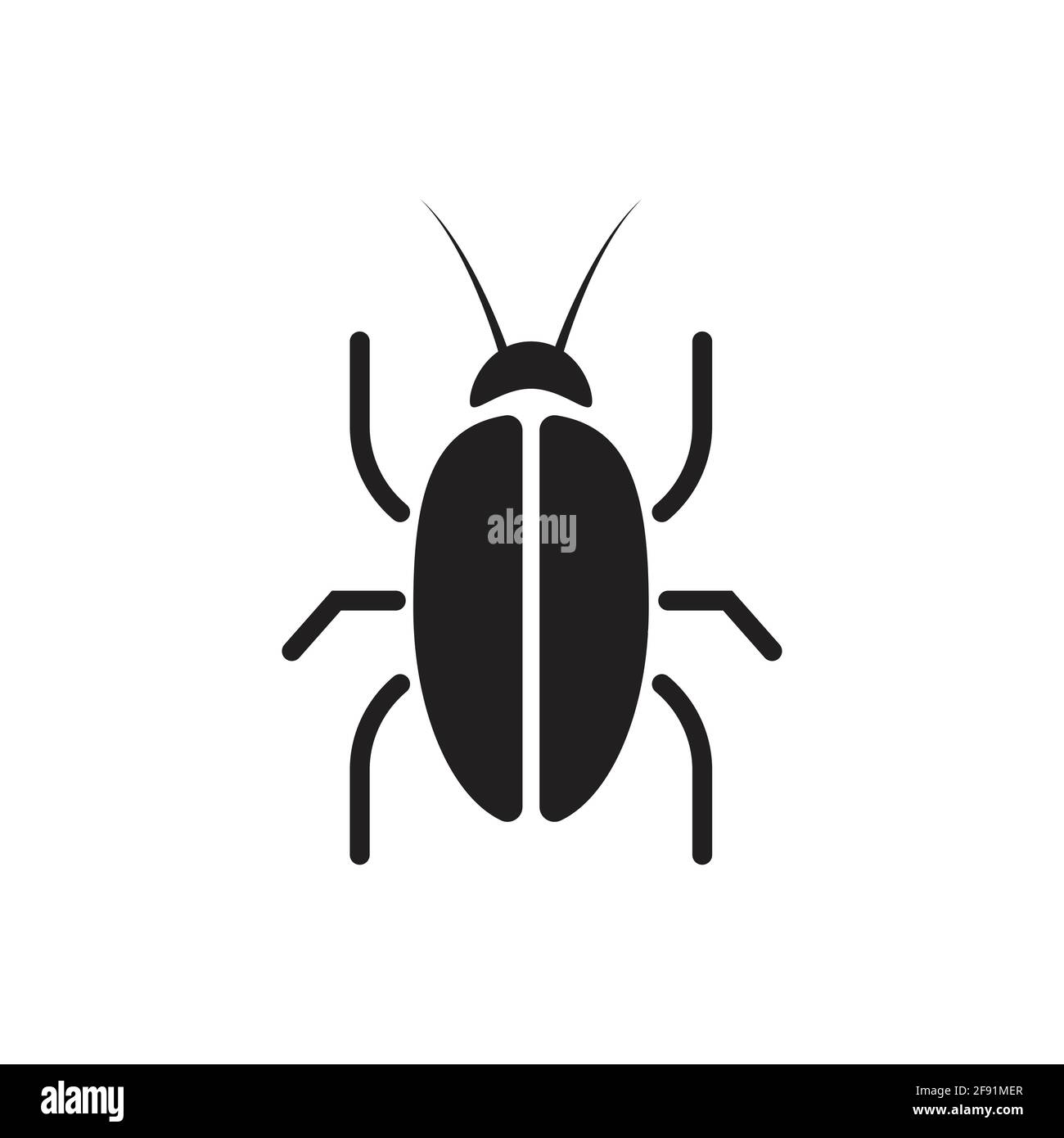 Cockroach Insect Icon Vector For Graphic Design Logo Web Site Social Media Mobile App Ui