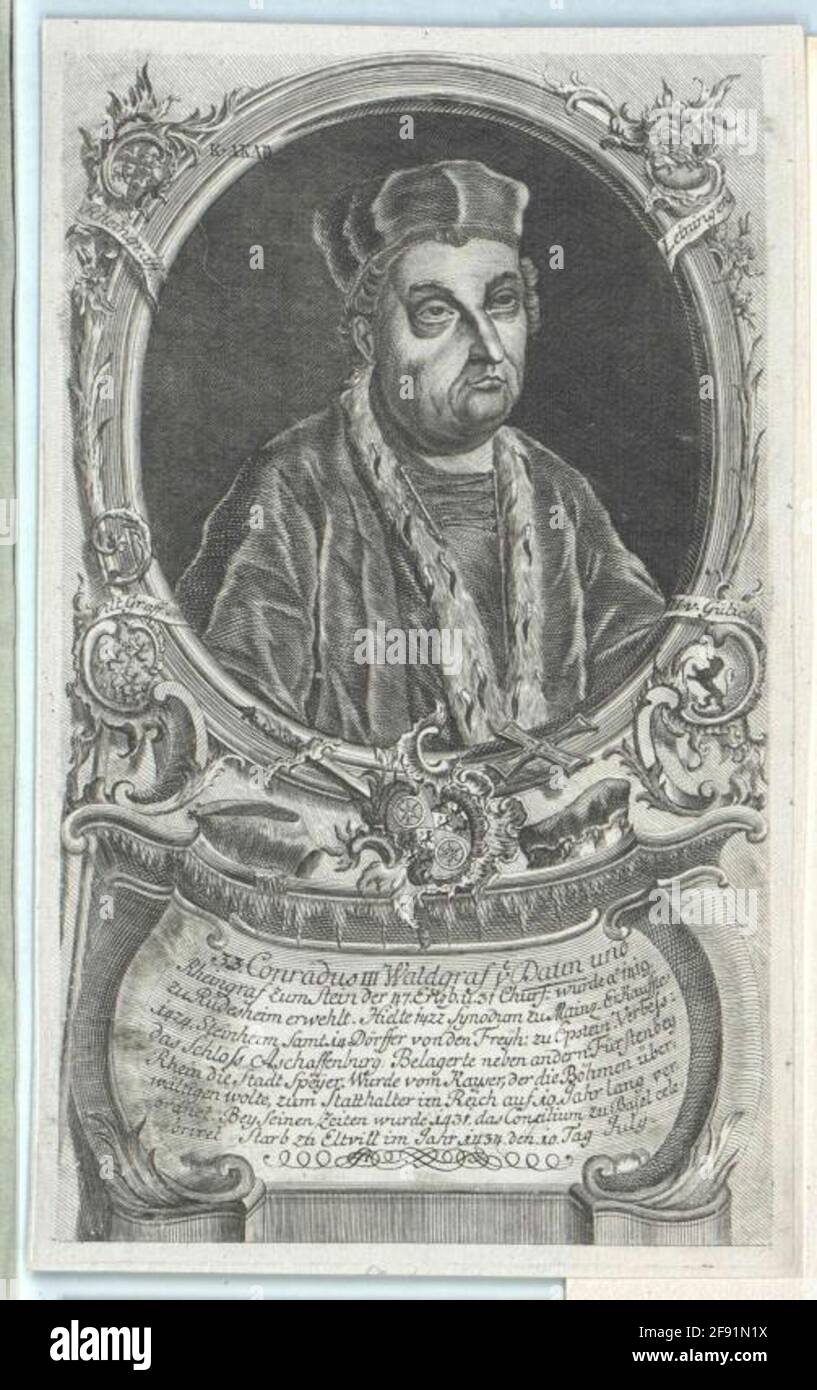 Konrad III., Elector of Mainz Stock Photo - Alamy