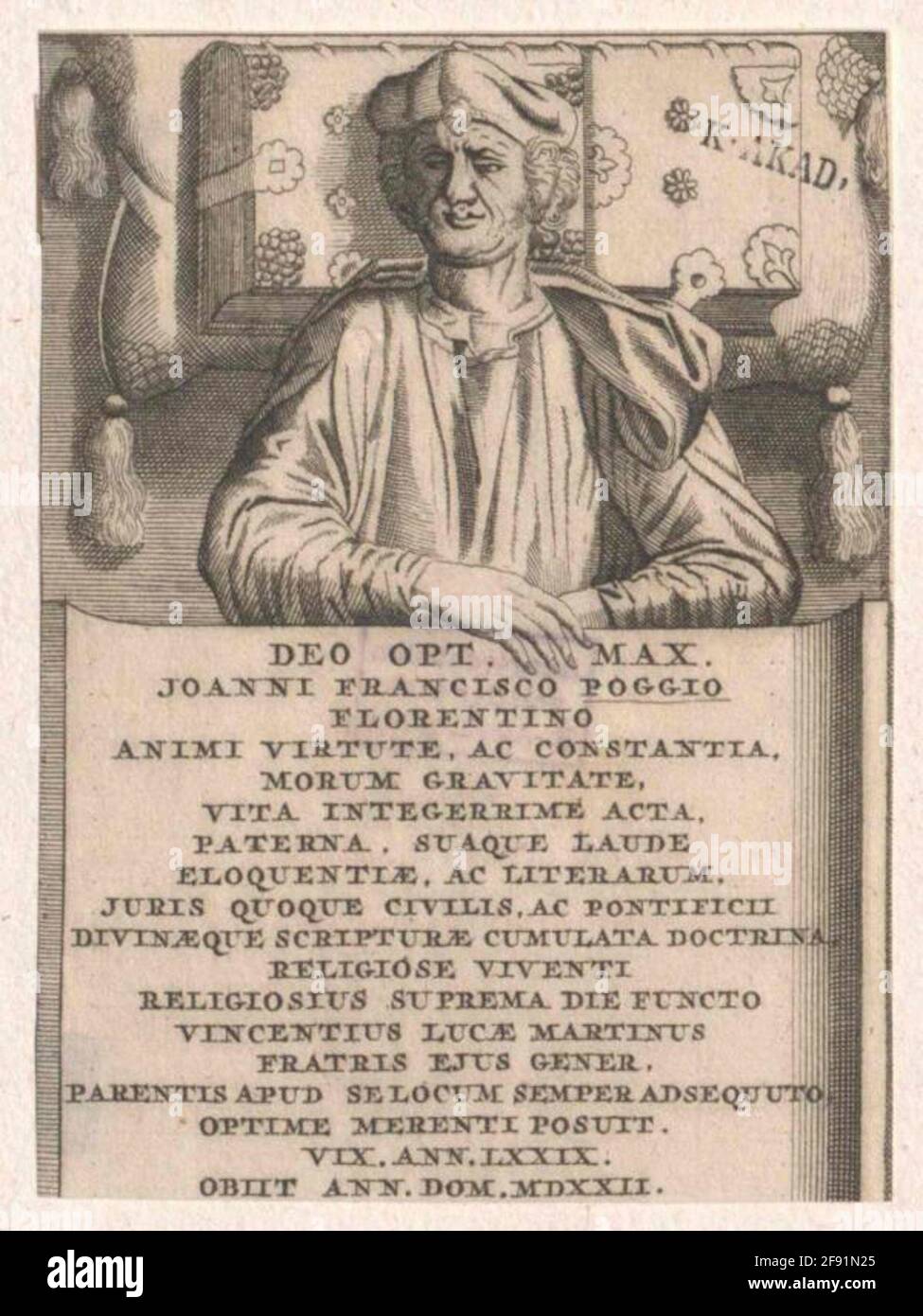 Gianfrancesco or giovanni francesco poggio bracciolini hi-res stock ...