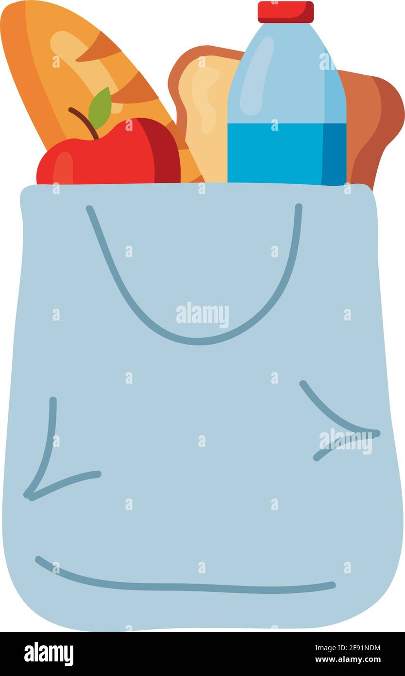 Market shop bag groceries plastic Cut Out Stock Images & Pictures - Alamy