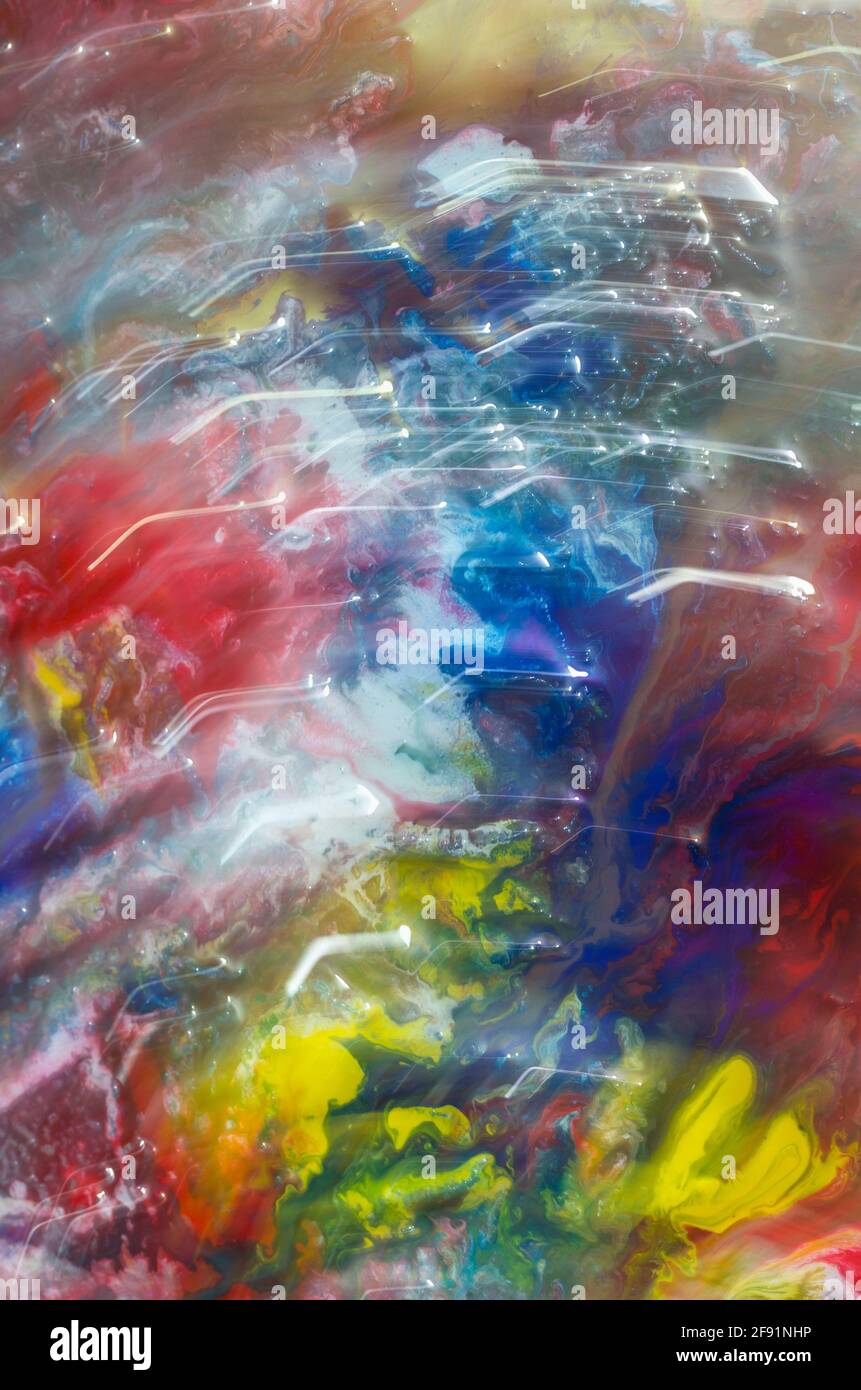 Vertical illustration of abstract splashing colors Stock Photo - Alamy