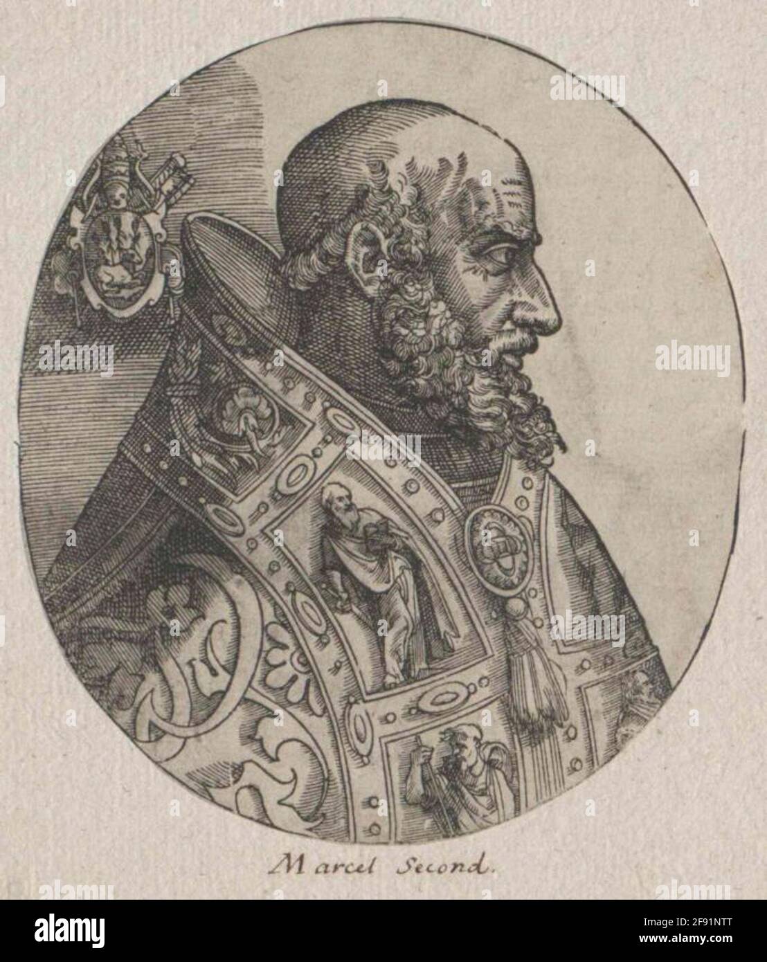2, Marcellus., A pope Stock Photo - Alamy