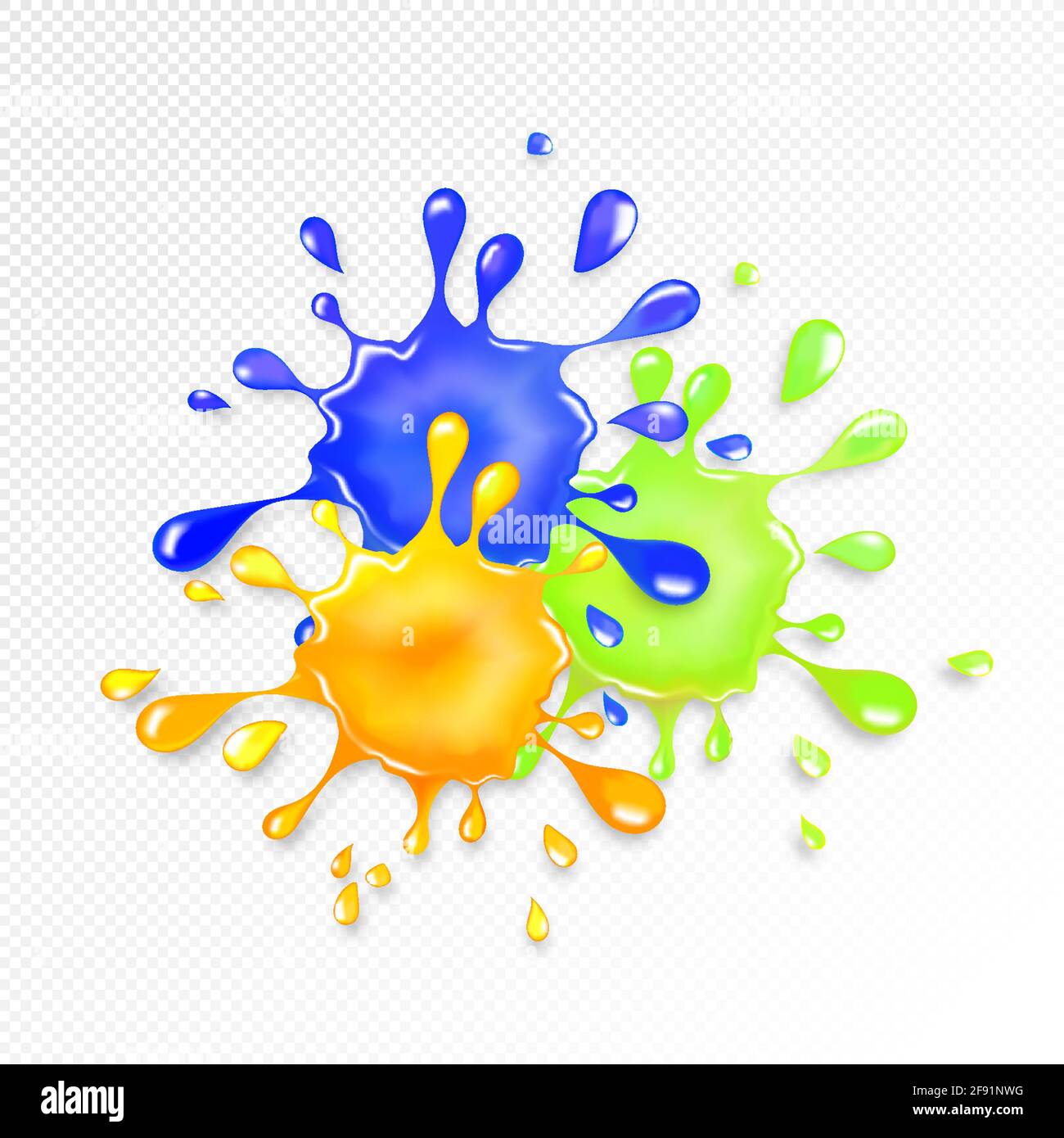 3d Paint Splatter Green