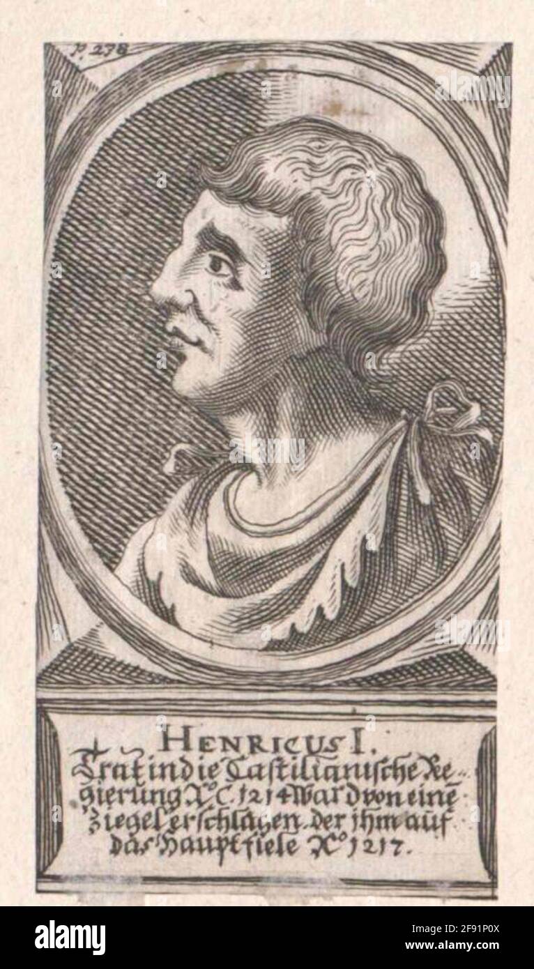 Heinrich I, King of Castile Stock Photo - Alamy
