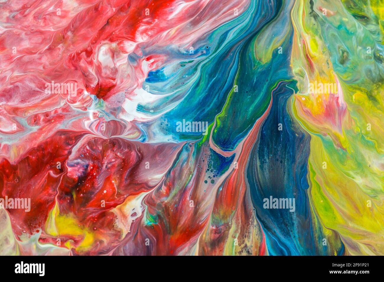 Colorful abstract illustration of mixed paints Stock Photo - Alamy