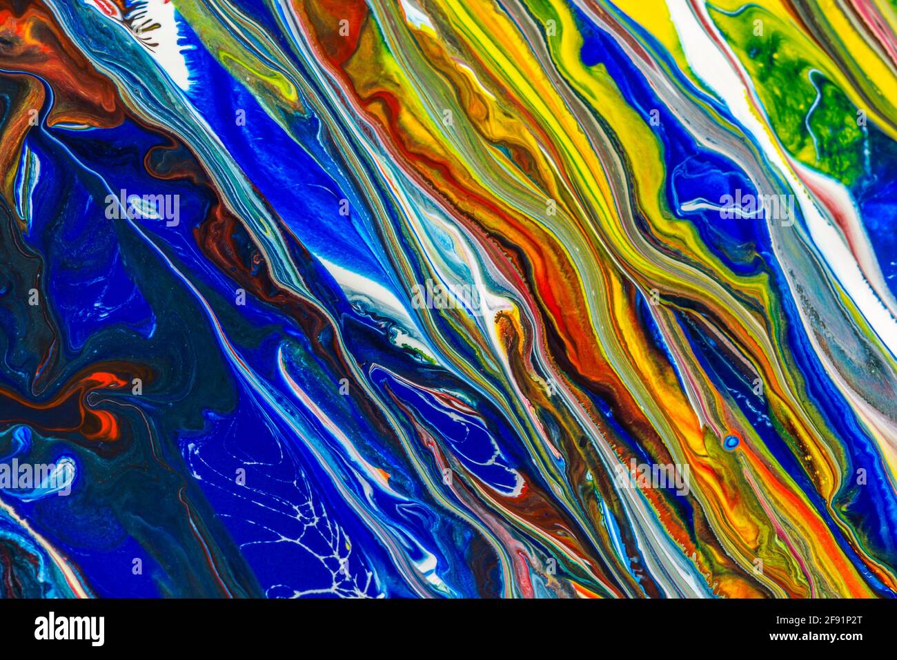 Colorful abstract illustration of mixed paints Stock Photo - Alamy