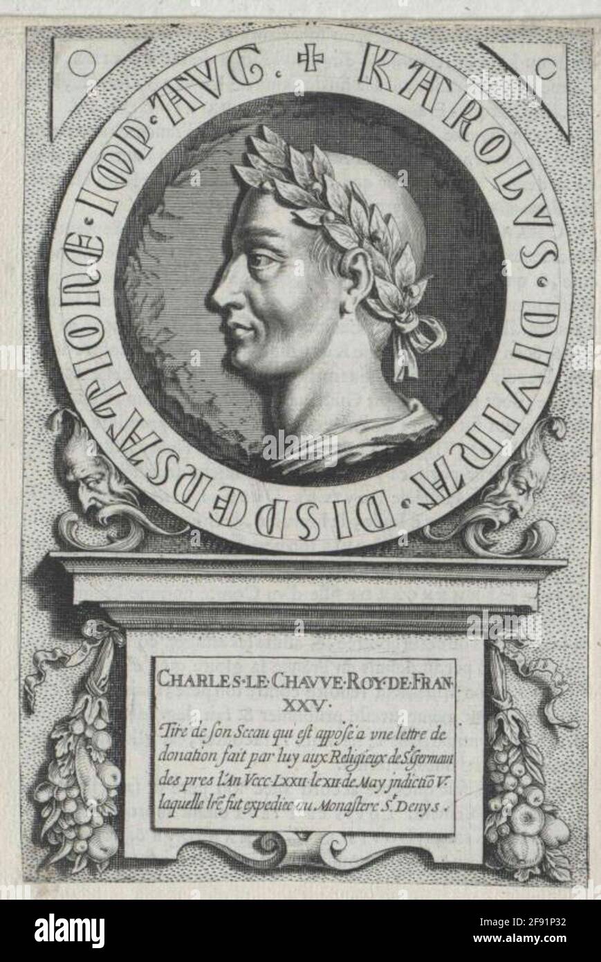 Karl II, the Kahle, Roman Emperor Stock Photo - Alamy