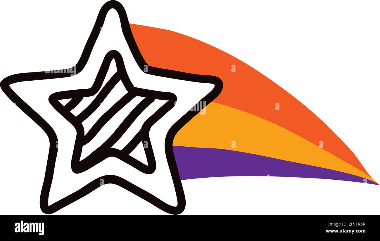 cute star doodle style icon Stock Vector Image & Art - Alamy