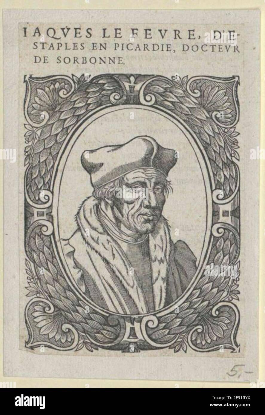 Lefèvre d'Etaples, Jacques Stock Photo - Alamy
