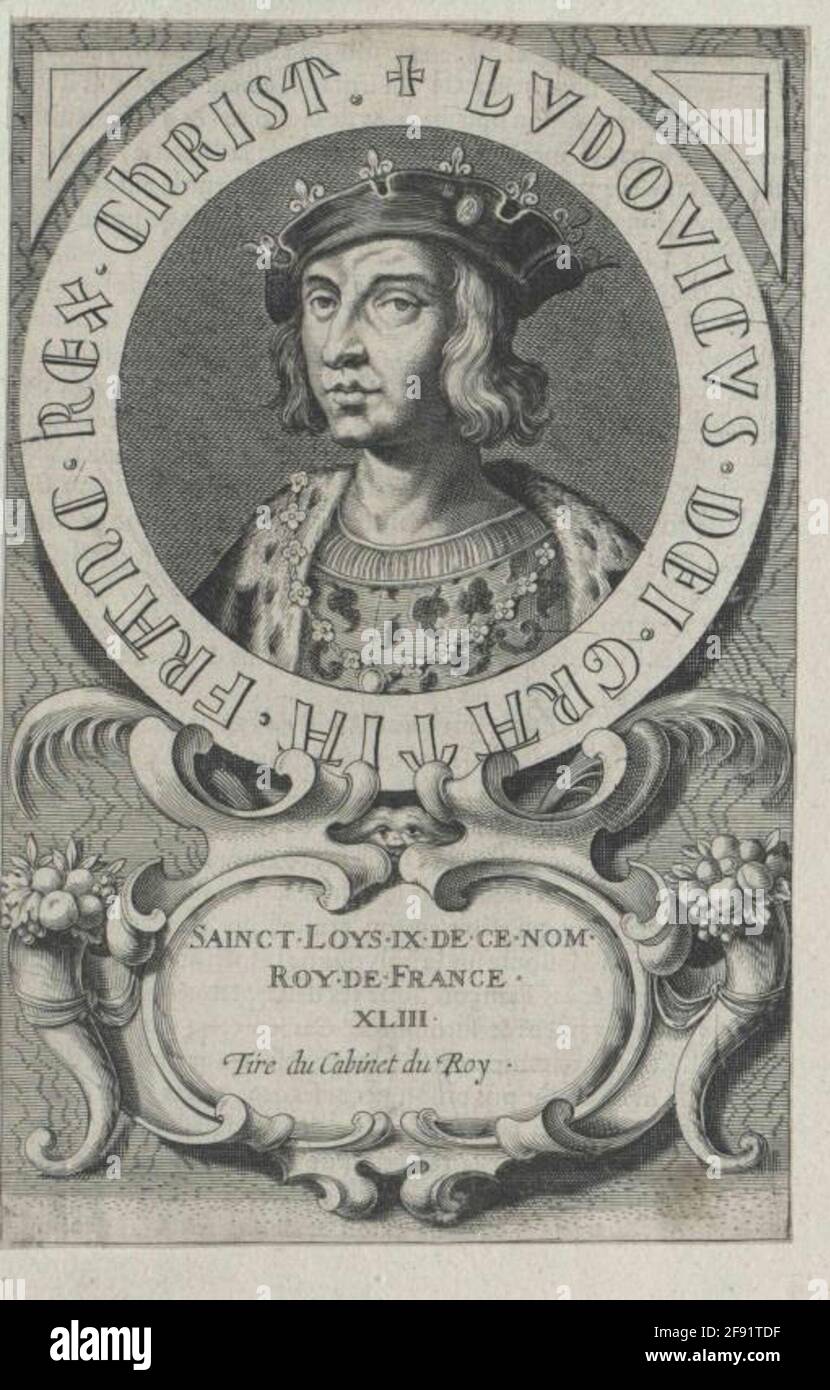 Ludwig Ix., King of France, Saint Stock Photo - Alamy