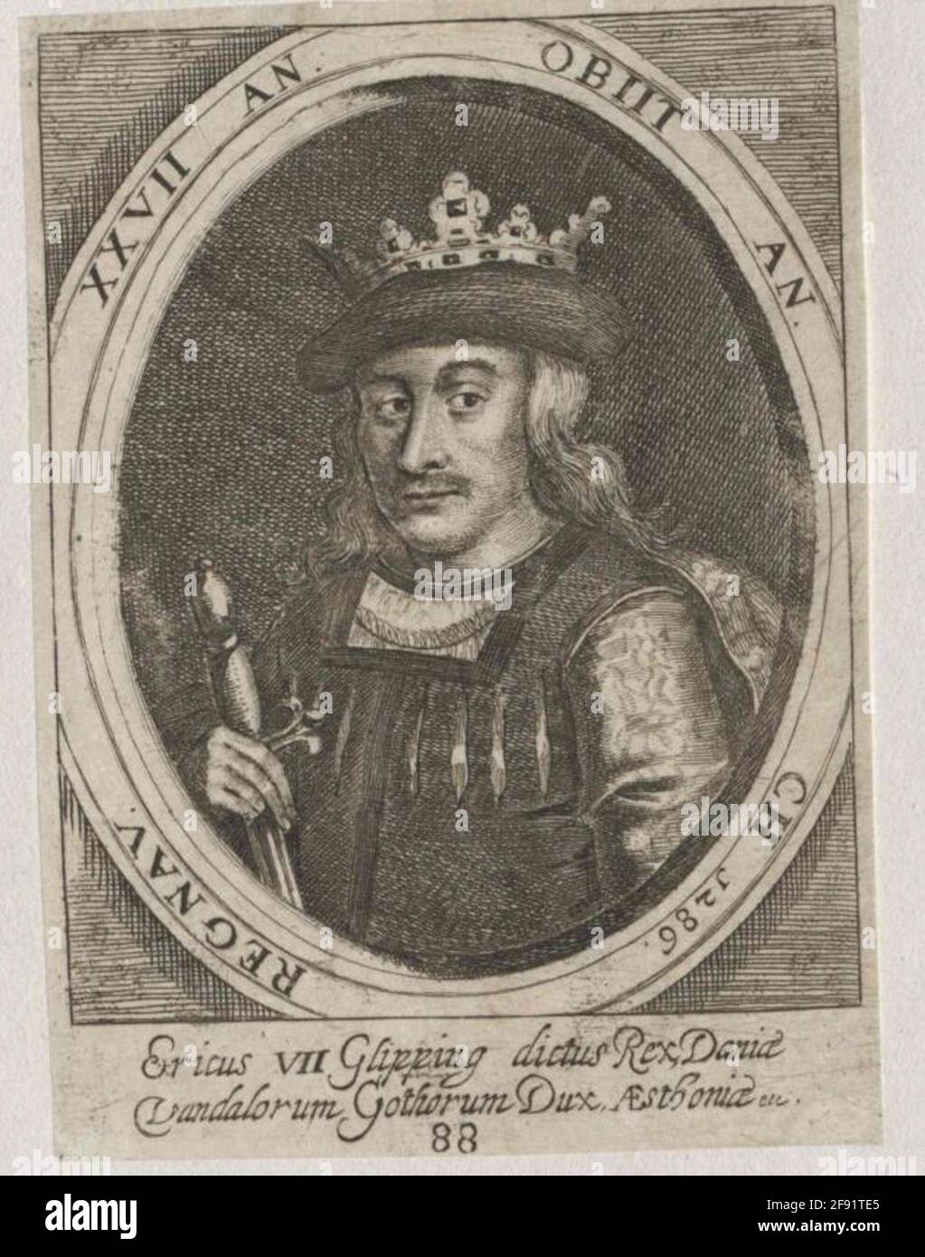 Erik V. Klipping, King of Denmark Stock Photo - Alamy