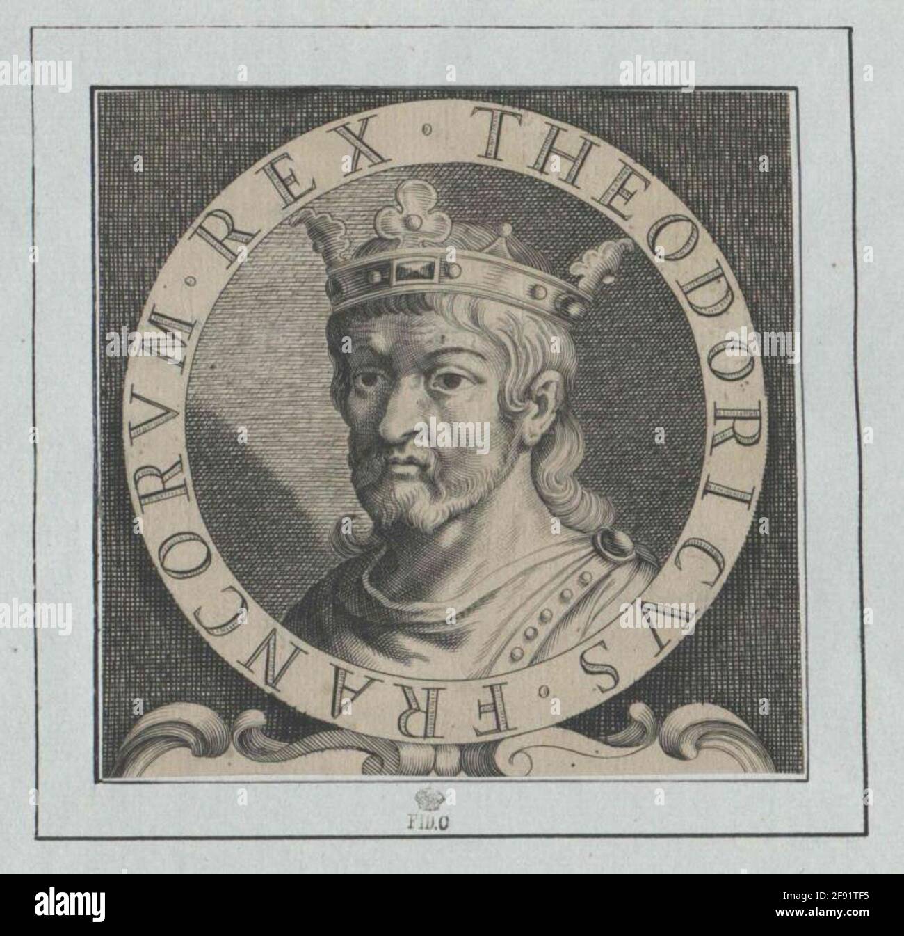 Theoderich I, King of Franconia Stock Photo - Alamy