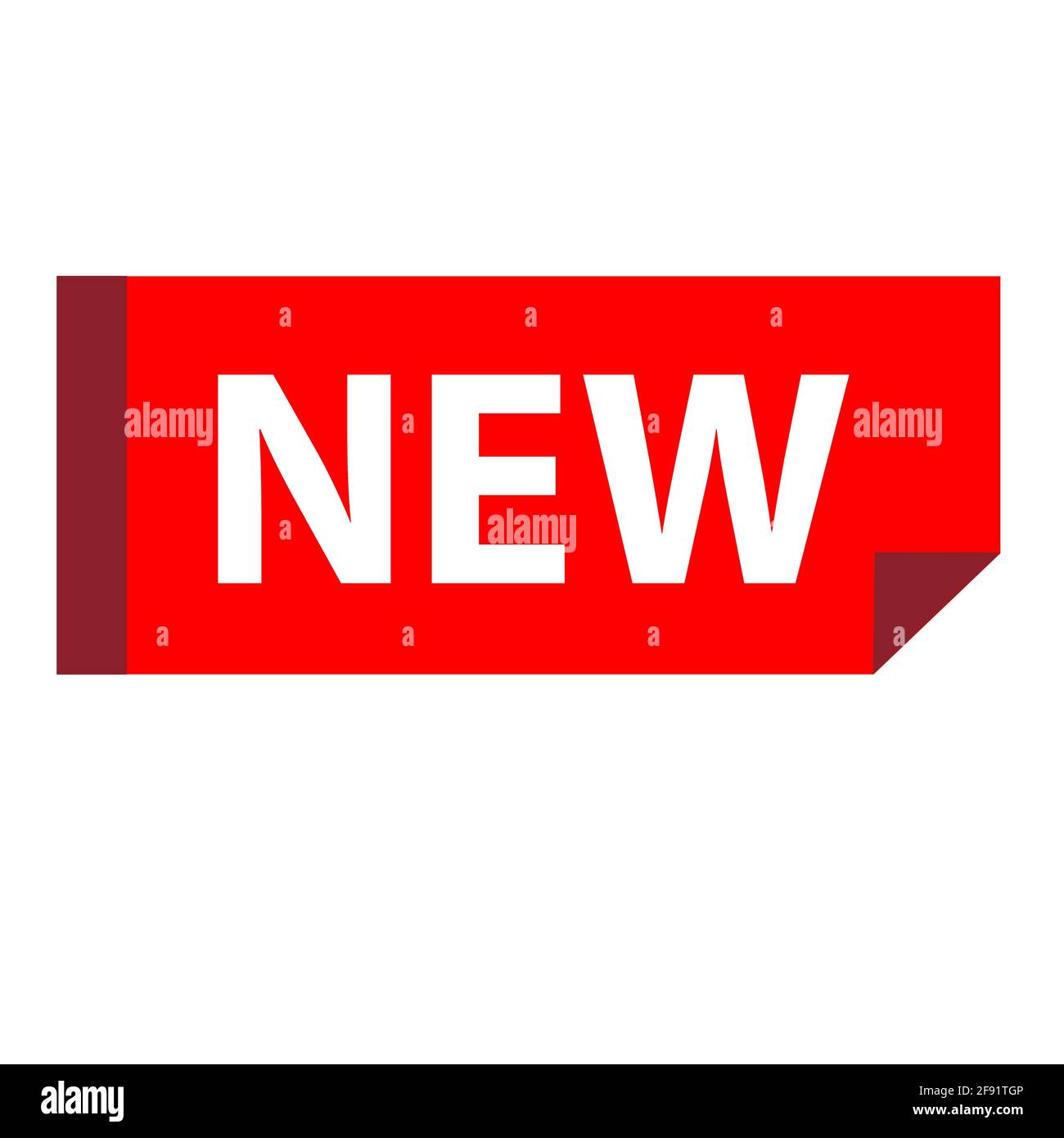 new announcement label on white background. new sticker logo. marketing ...