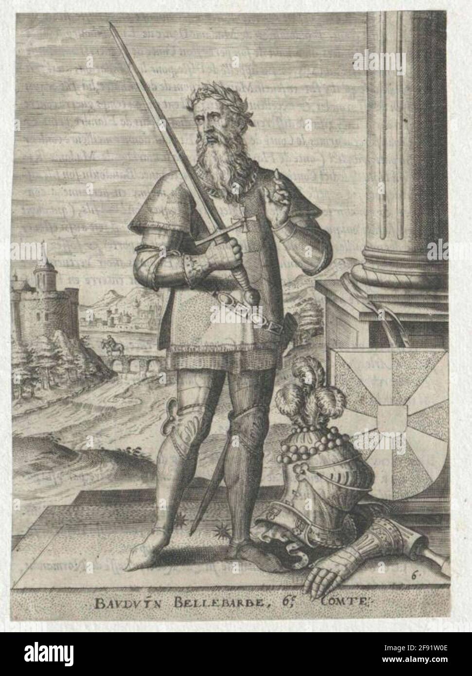 Balduin IV. The bearded, Count of Flanders Stock Photo - Alamy