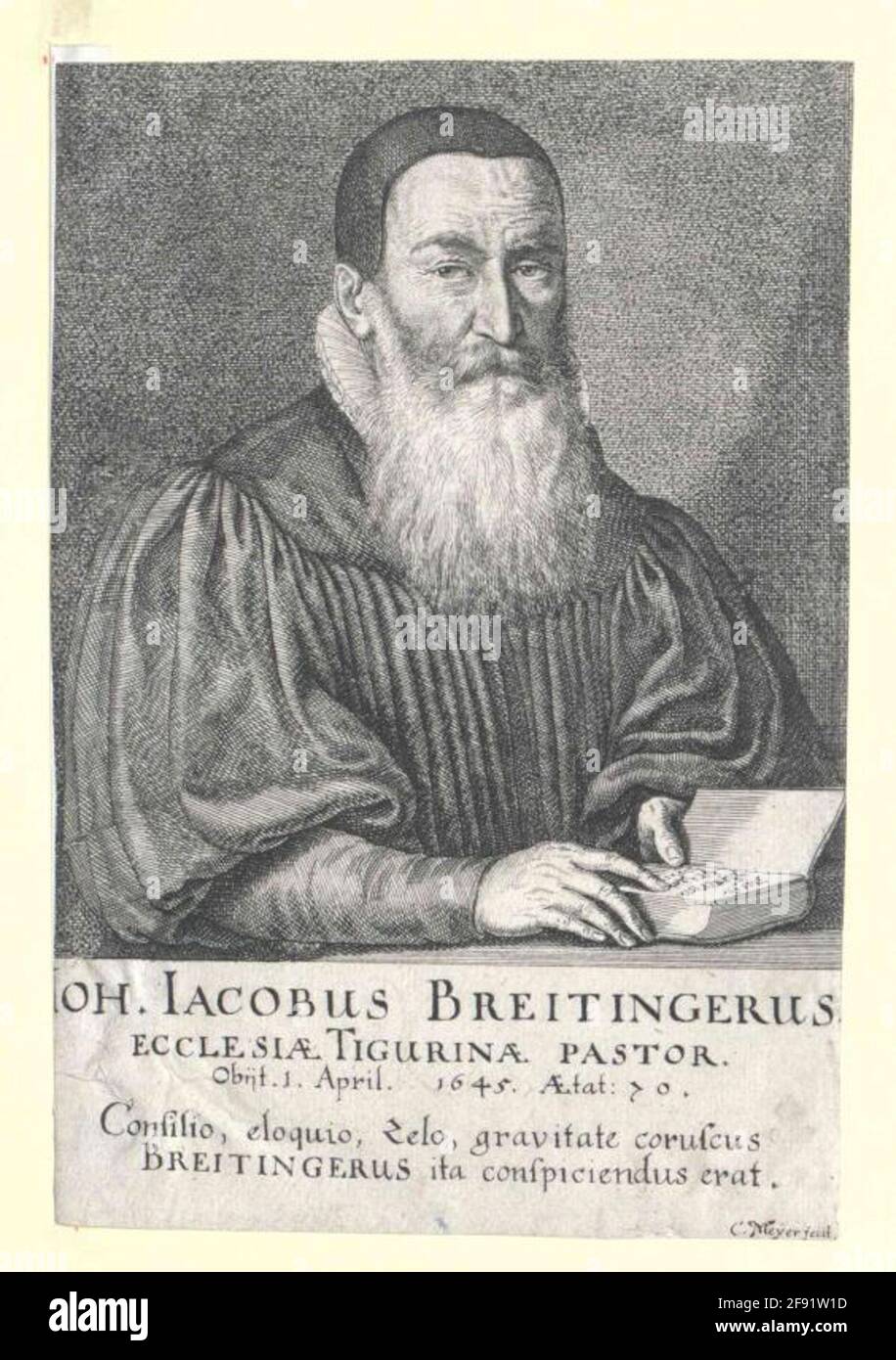 Breitinger, Johann Jakob Stecher: Meyer, Conrad Stock Photo - Alamy