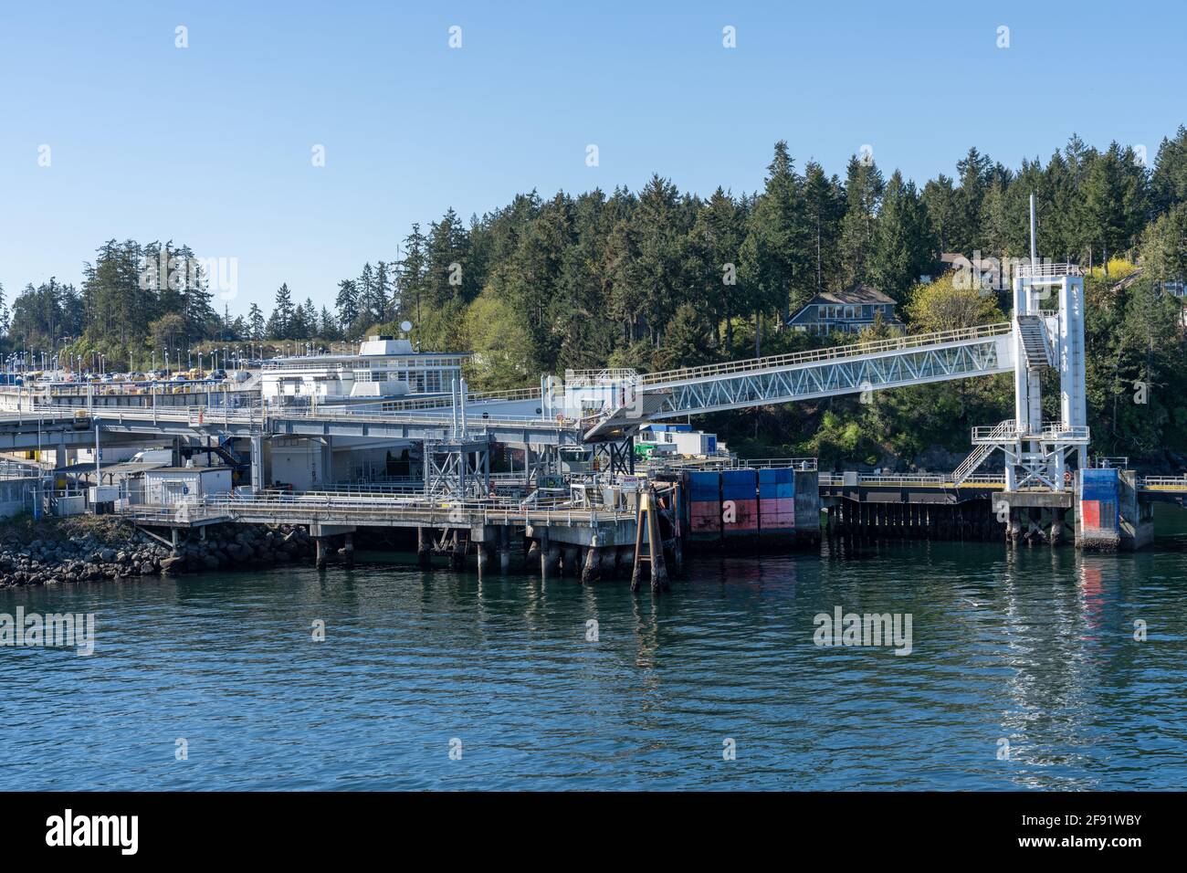 Victoria Swartz Bay Ferry Terminal. British Columbia, Canada Stock ...