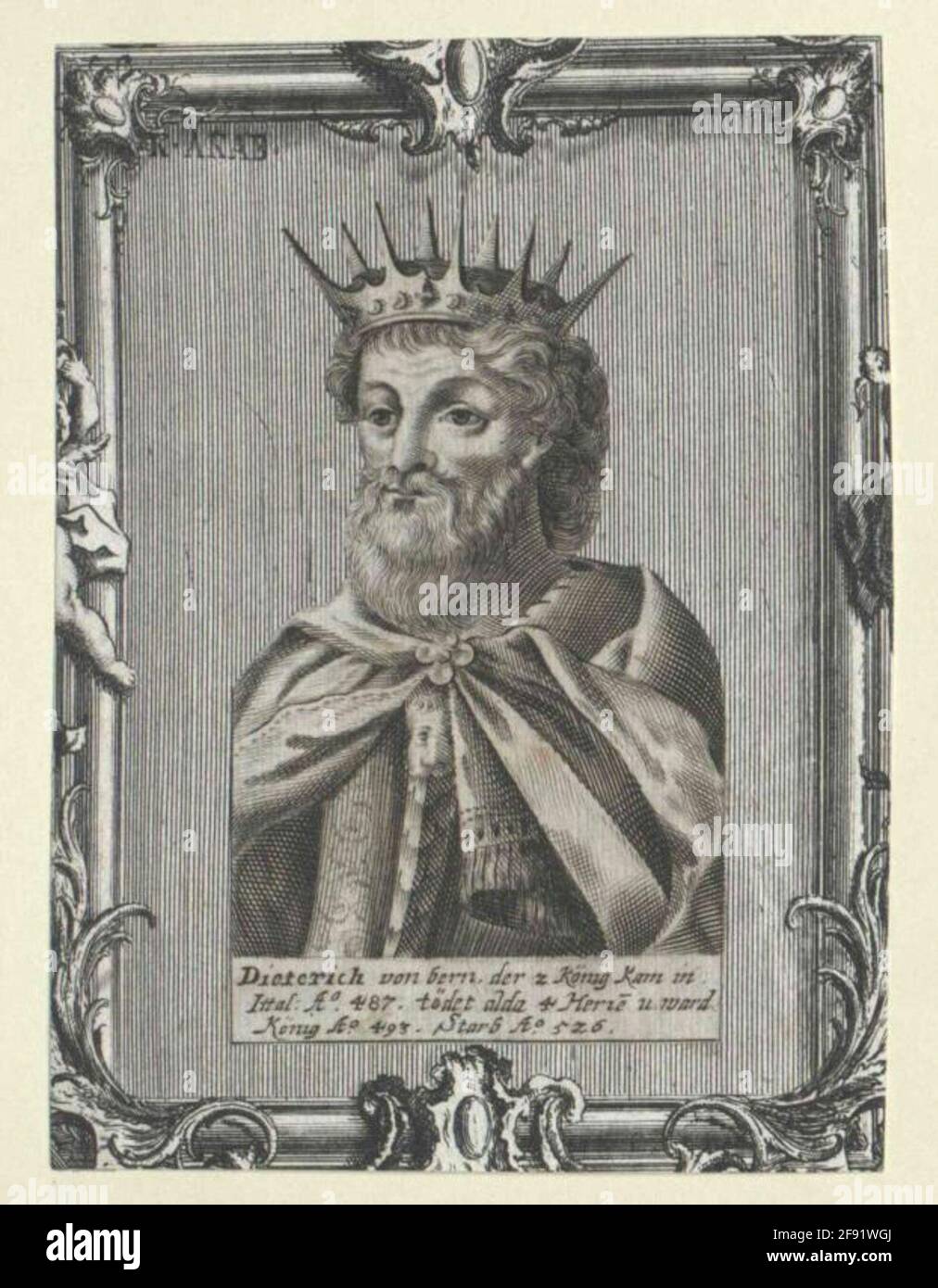 Theoderich The Great, King of Eastern Gotes Stock Photo - Alamy