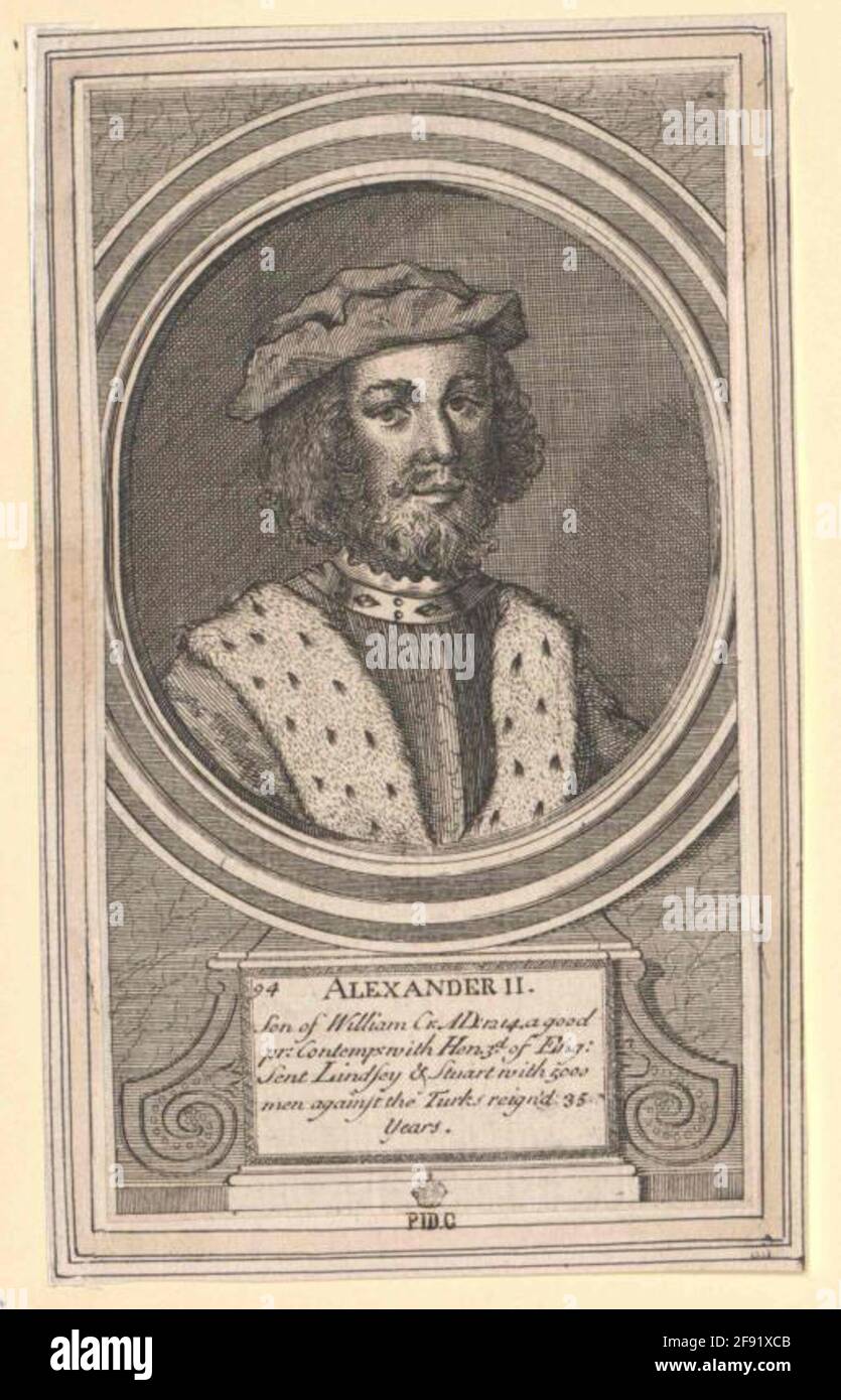 Alexander II, King of Scotland Stock Photo - Alamy