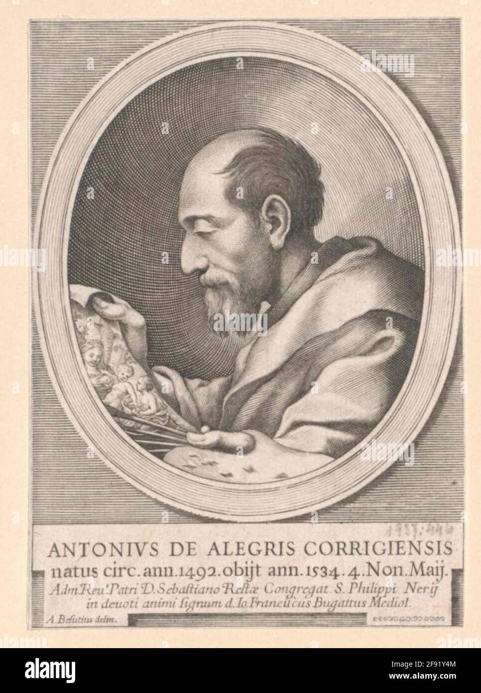 Correggio Zeichner: Besozzi, Giovanni Ambrogiostec: Bugatti, Giovanni ...