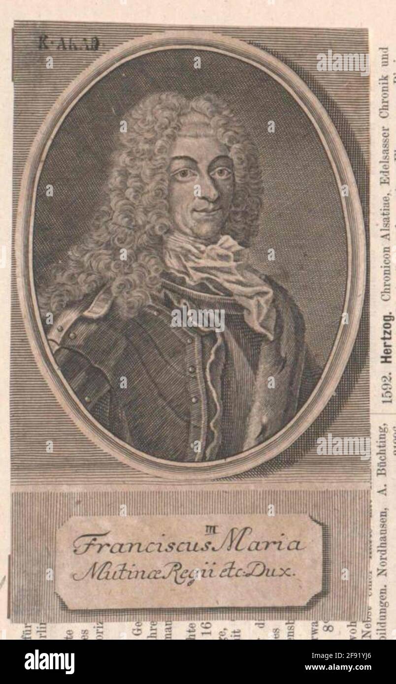 Franz III. d'Este, Duke of Modena Stock Photo - Alamy