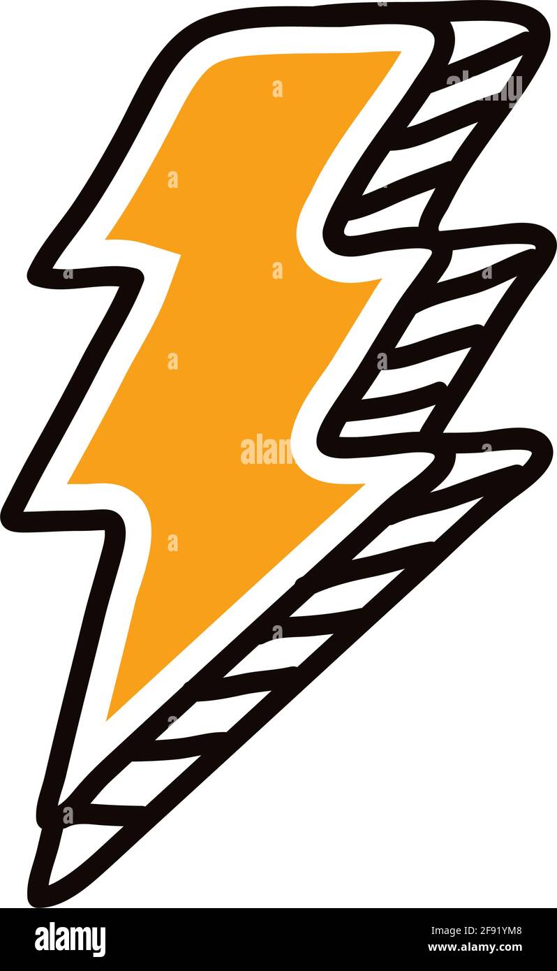 thunder ray doodle style icon Stock Vector Image & Art - Alamy