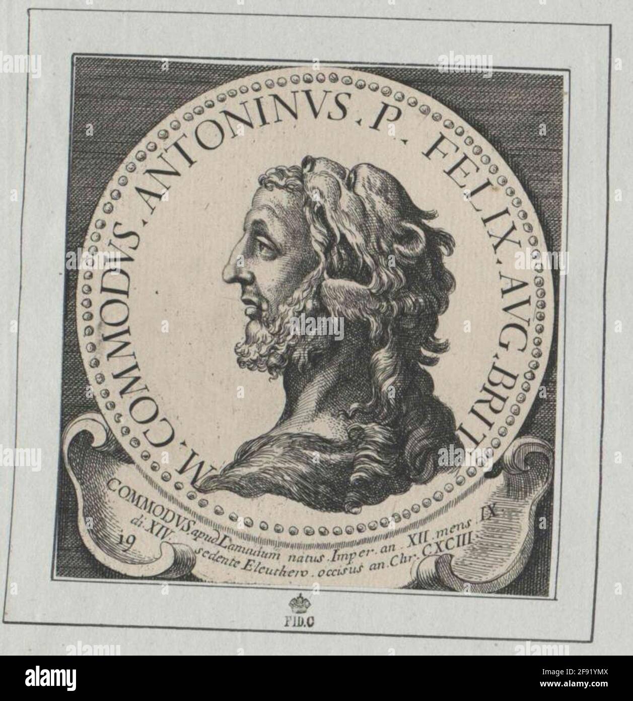 Commodus, Roman emperor Stock Photo - Alamy