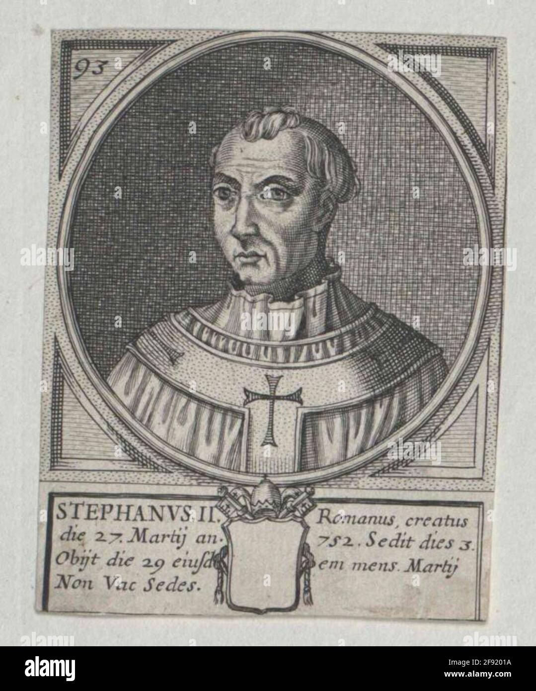 Stephan II., papa Stock Photo - Alamy
