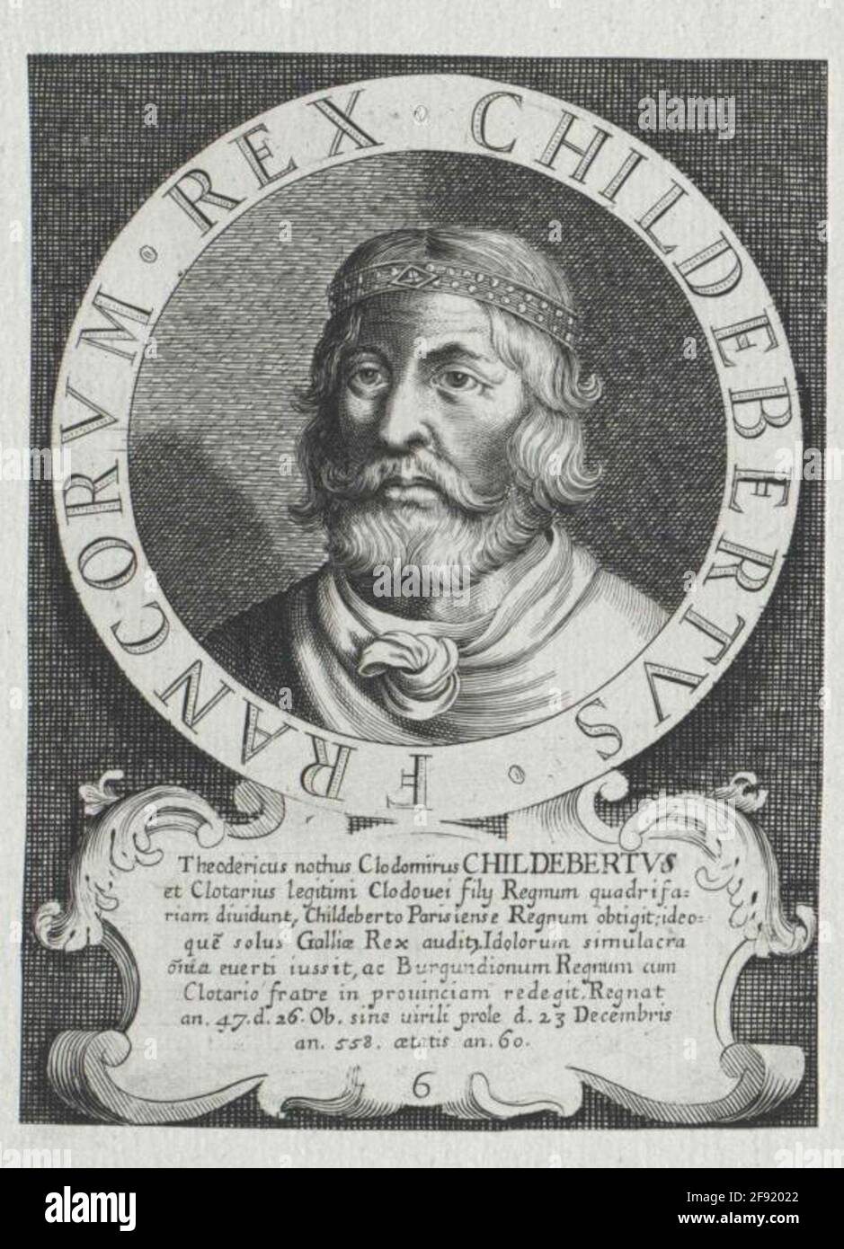 Childebert I, King of Franconia Stock Photo - Alamy